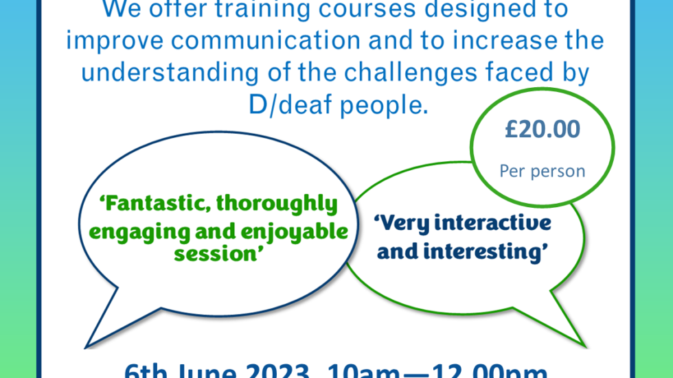 Deaf Awareness Training - Deafness Resource Centre